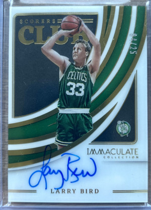 2021-22 Panini Immaculate Larry Bird Auto 04/25 | MCP