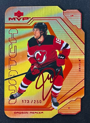 2021-22 Upper Deck MVP Dawson Mercer Colors & Contours /250 | MCP