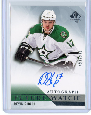 2015-16 SP Authentic #241 Devin Shore Future Watch Autograph /999 | MCP