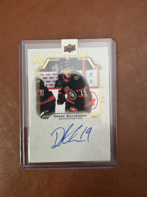 2021-22 SP Authentic Drake Batherson #UDA-D8 UD Authentics Autographed ...