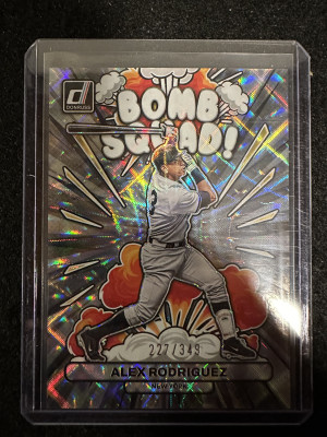 2023 Donruss Baseball Alex Rodriguez Bomb Squad Silver 227/349 | MCP