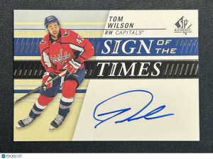 Tom Wilson Sign Of The Times Autograph 2019-20 SP Authentic Hockey Card ...