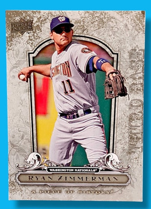 2008 UD A Piece Of History #100 Ryan Zimmerman Washington Nationals | MCP