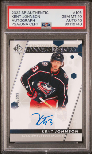 2022 Sp Authentic Kent Johnson Autograph | MCP