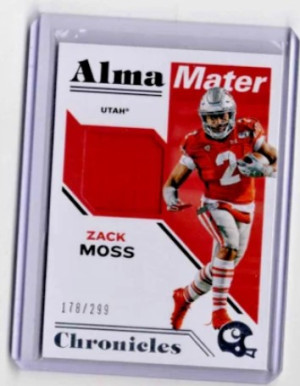 Zack Moss- 2020 Chronicles Draft Picks - Alma Mater Materials /299 | MCP