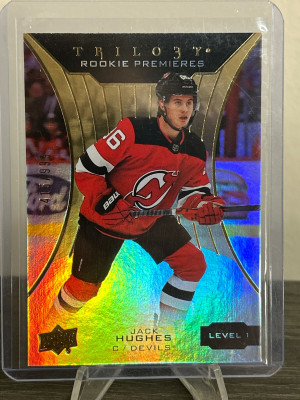 19-20 UD Trilogy Jack Hughes Rookie Premieres /999 | MCP