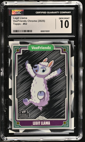 Legit Llama 2025 Topps Chrome VeeFriends CGC 10 | MCP